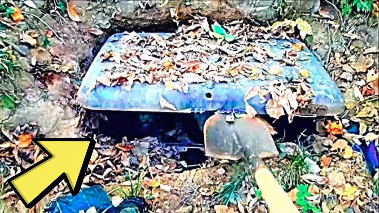 Man discovers buried safe in yard and is shocked by its contents