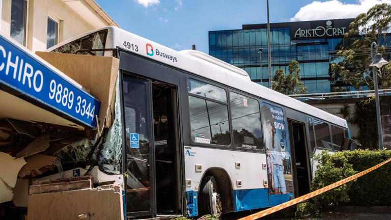 ‘Miracle’ after bus crashes into building