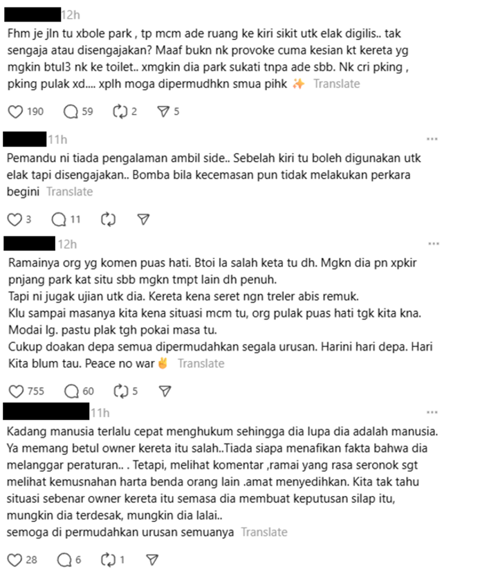 Lorry trailer damages illegally parked cars at R&R, who’s at fault?