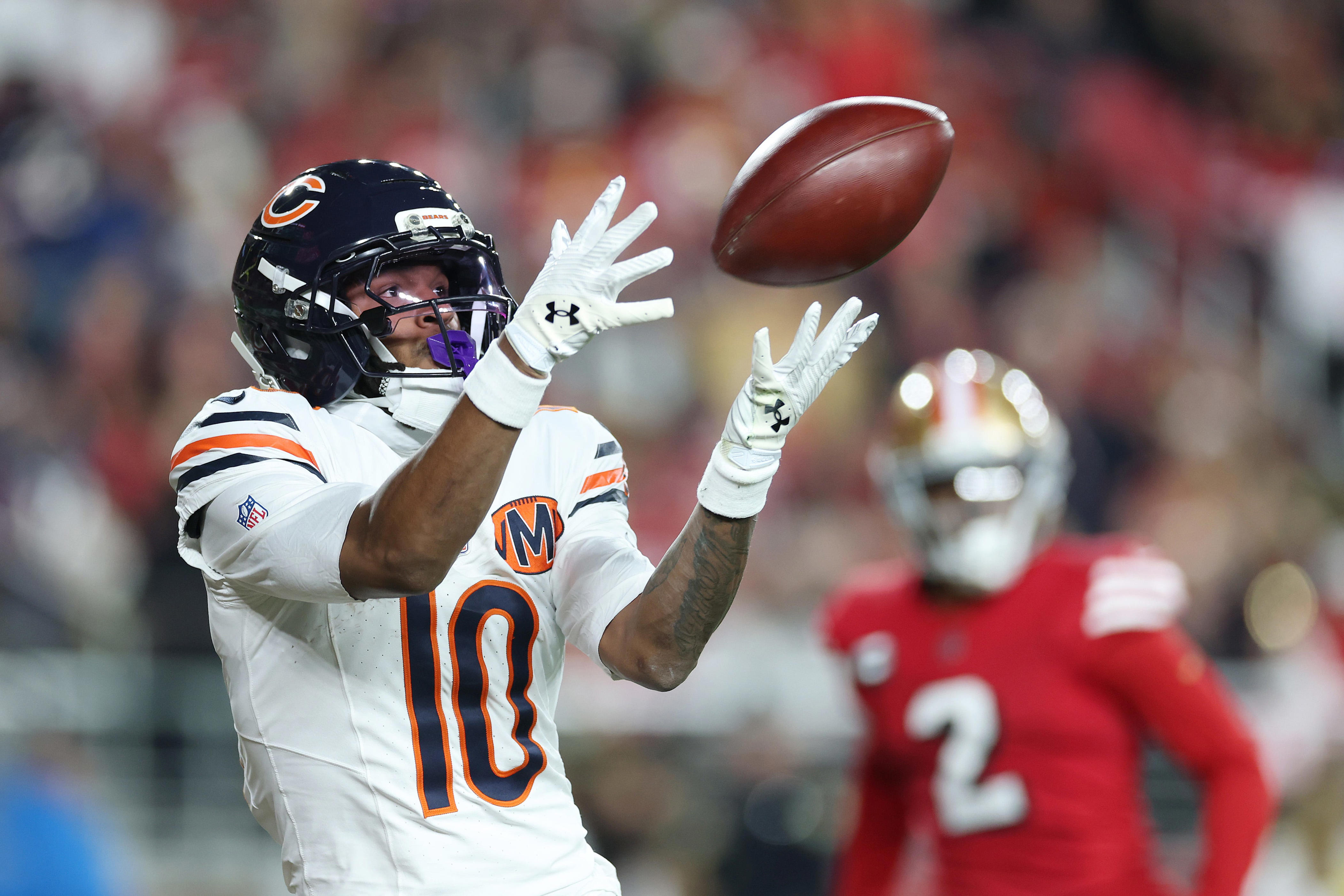 Bears WR Luther Burden suffers leg injury vs. 49ers
