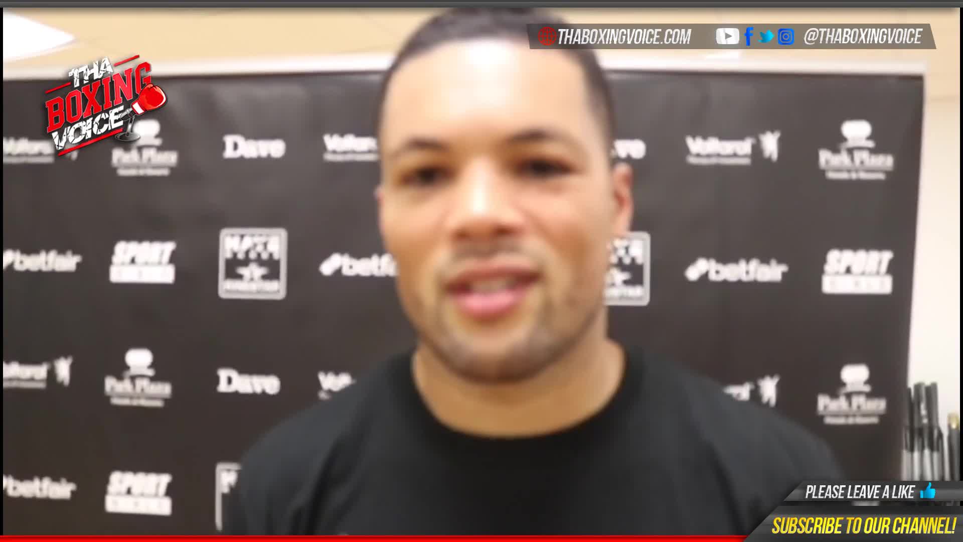 JOE JOYCE "Who ever is in my way will get ROLLED OVER"