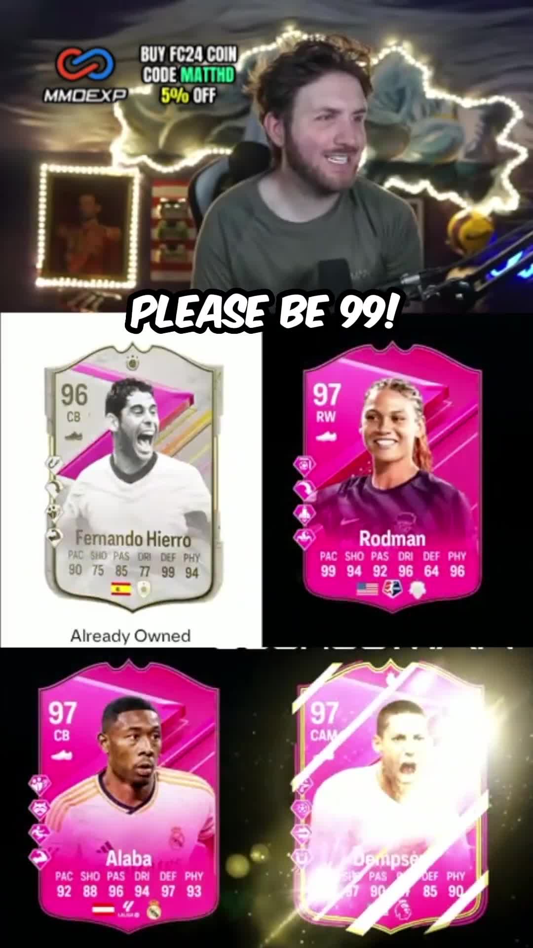 OMG double 99! I upgraded FUT Crunch's account! #shorts