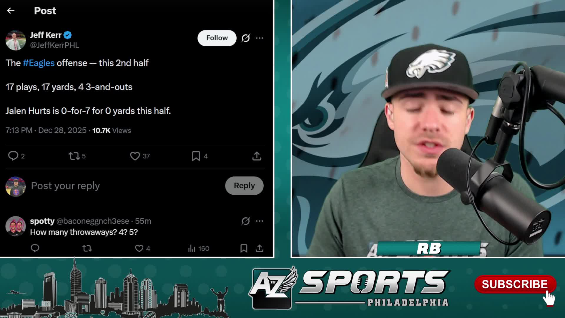 The Eagles need to change their offensive playcaller to save their season!