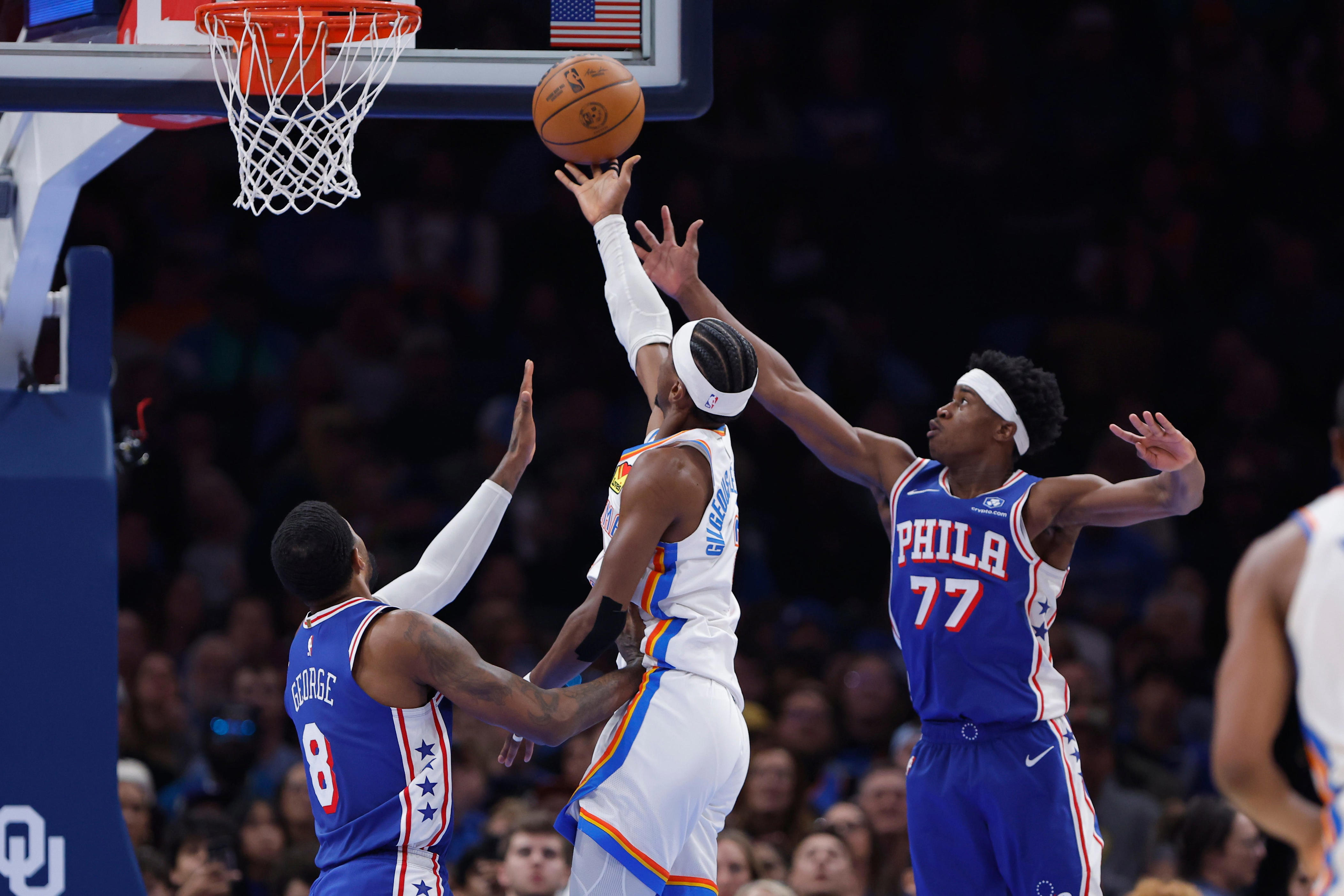 Photos: Best images from Thunder's 129-104 win over Sixers
