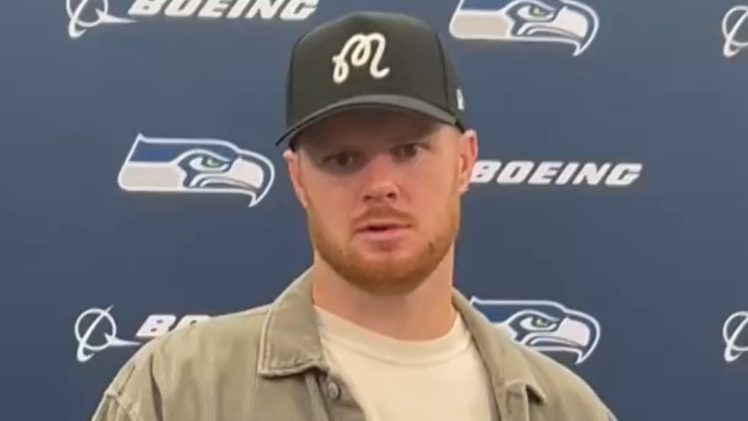 Sam Darnold on his lost fumble at Carolina, before Seahawks overcame to ...