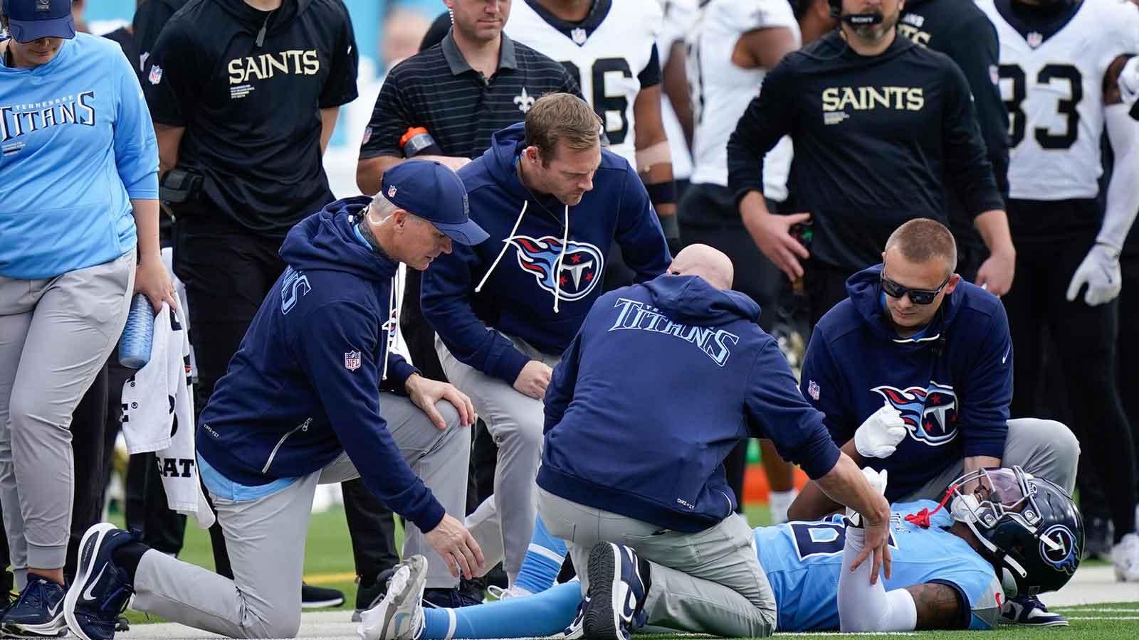 Promising Titans DB suffered torn Achilles during Saints loss