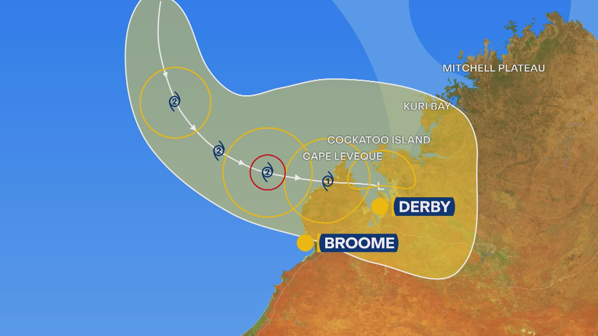 Cyclone develops off the coast of WA, residents told to prepare for ...