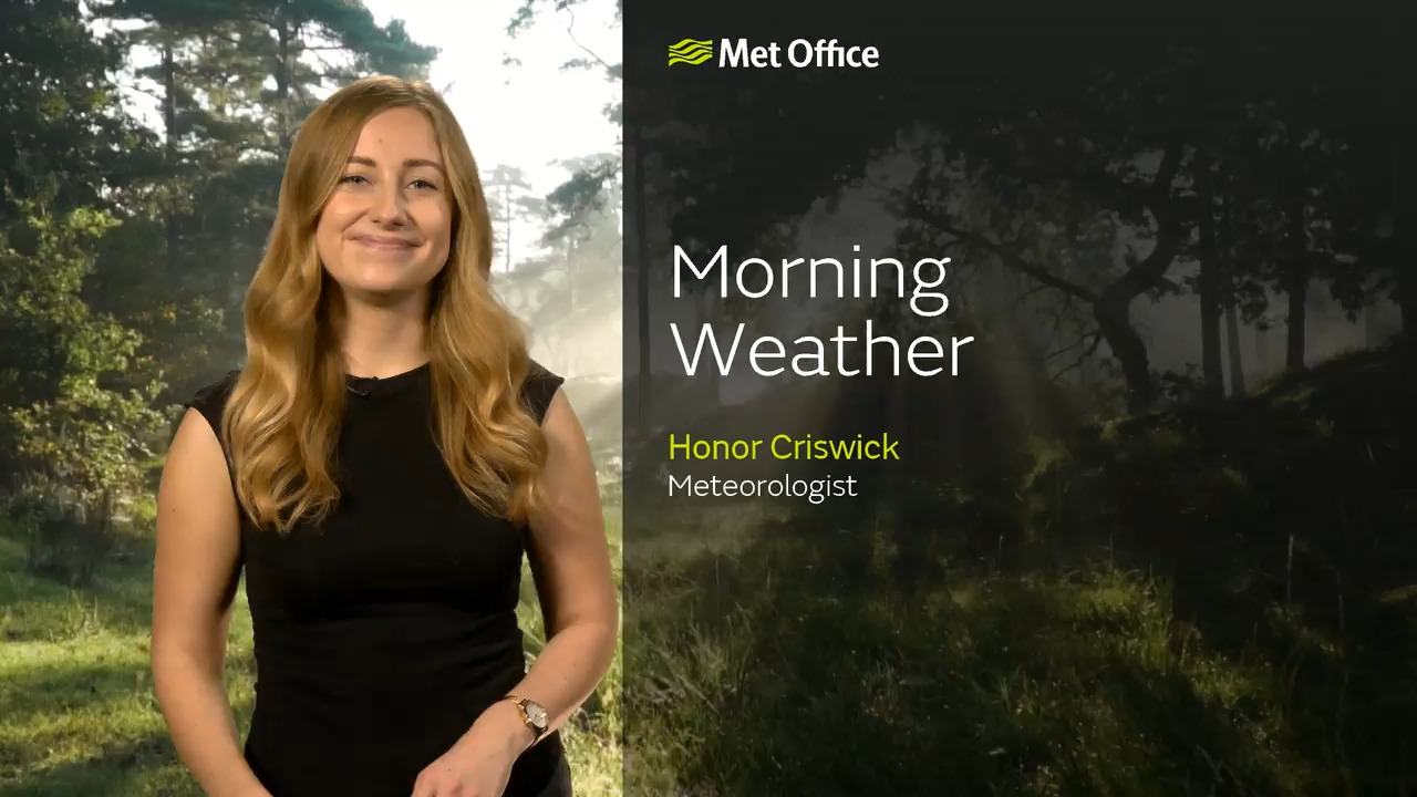 Met Office Sunday morning weather forecast 16/11/2025