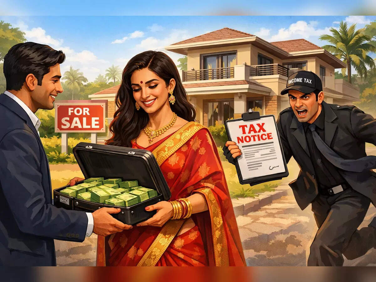 Lady sells property for Rs 94 lakh, gets Rs 38 lakh in cash; files no ...