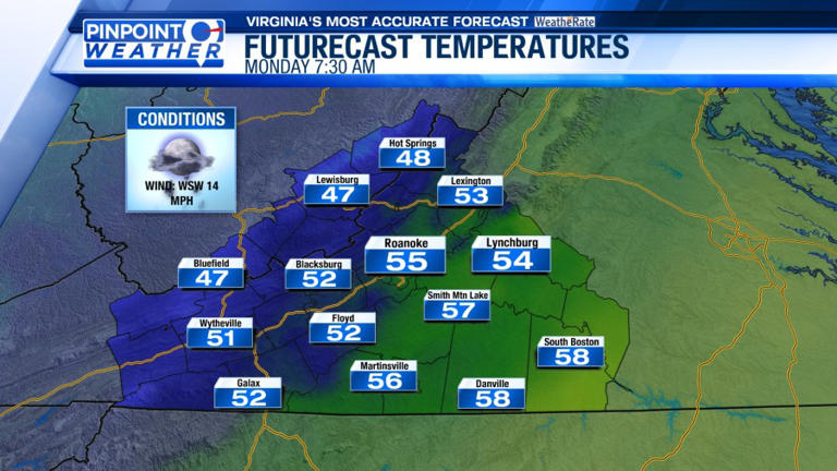 Pinpoint weather: Cold air and strong winds arrive tomorrow