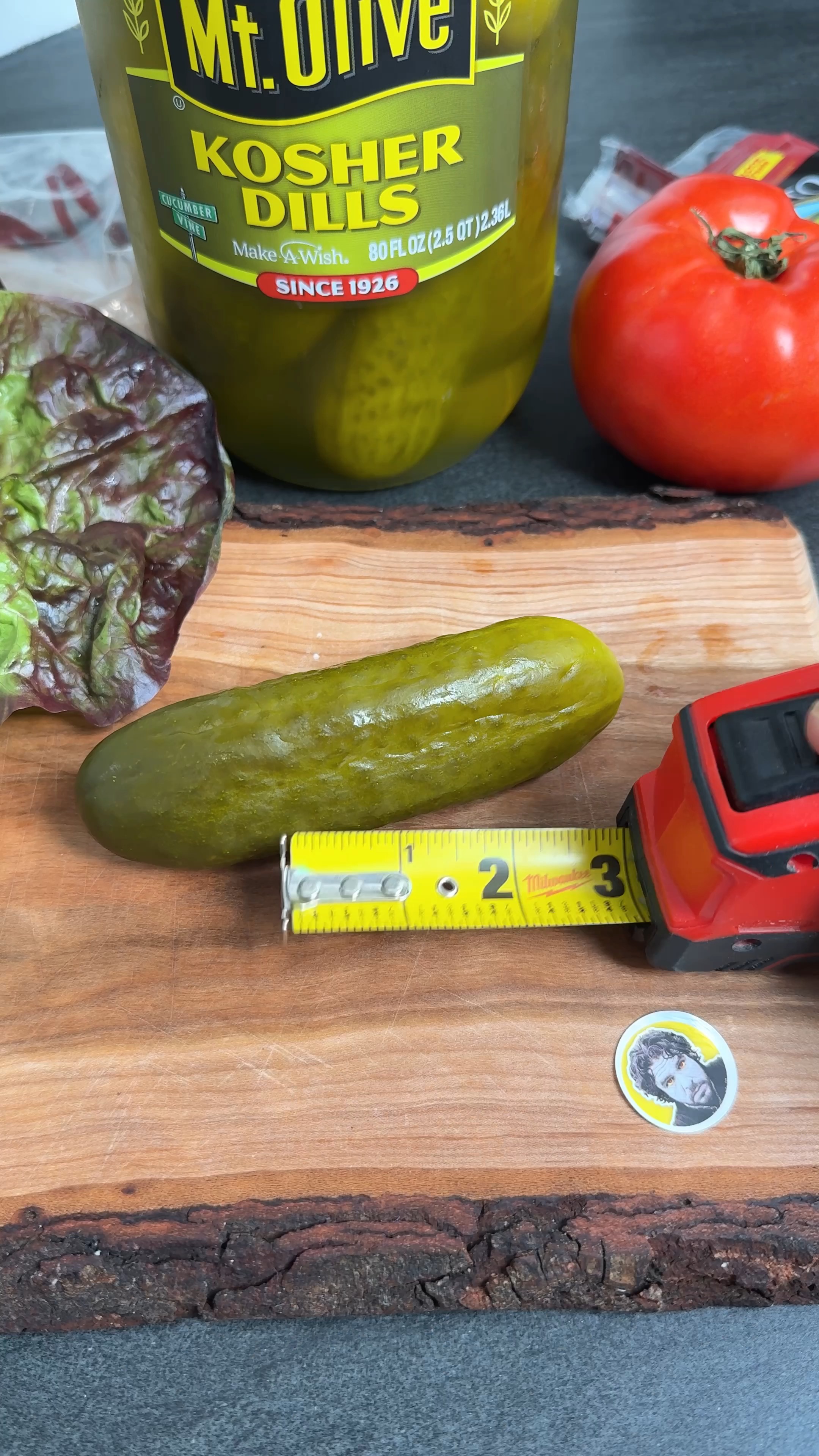 Famous pickle sandwich