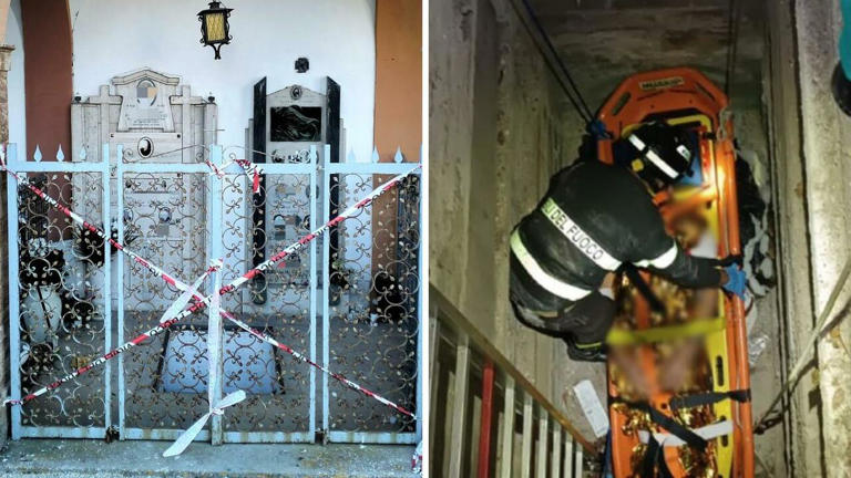 Prega sulla tomba di famiglia e precipita per 5 metri: aveva spostato ...