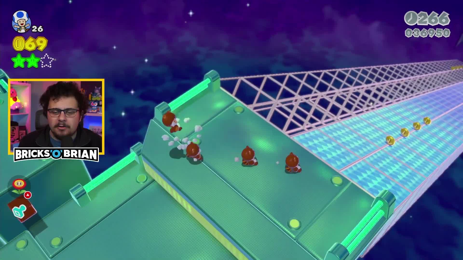 Super Toad speed! - Episode 4 - Super Mario 3D World with Bricks 'O' Brian!