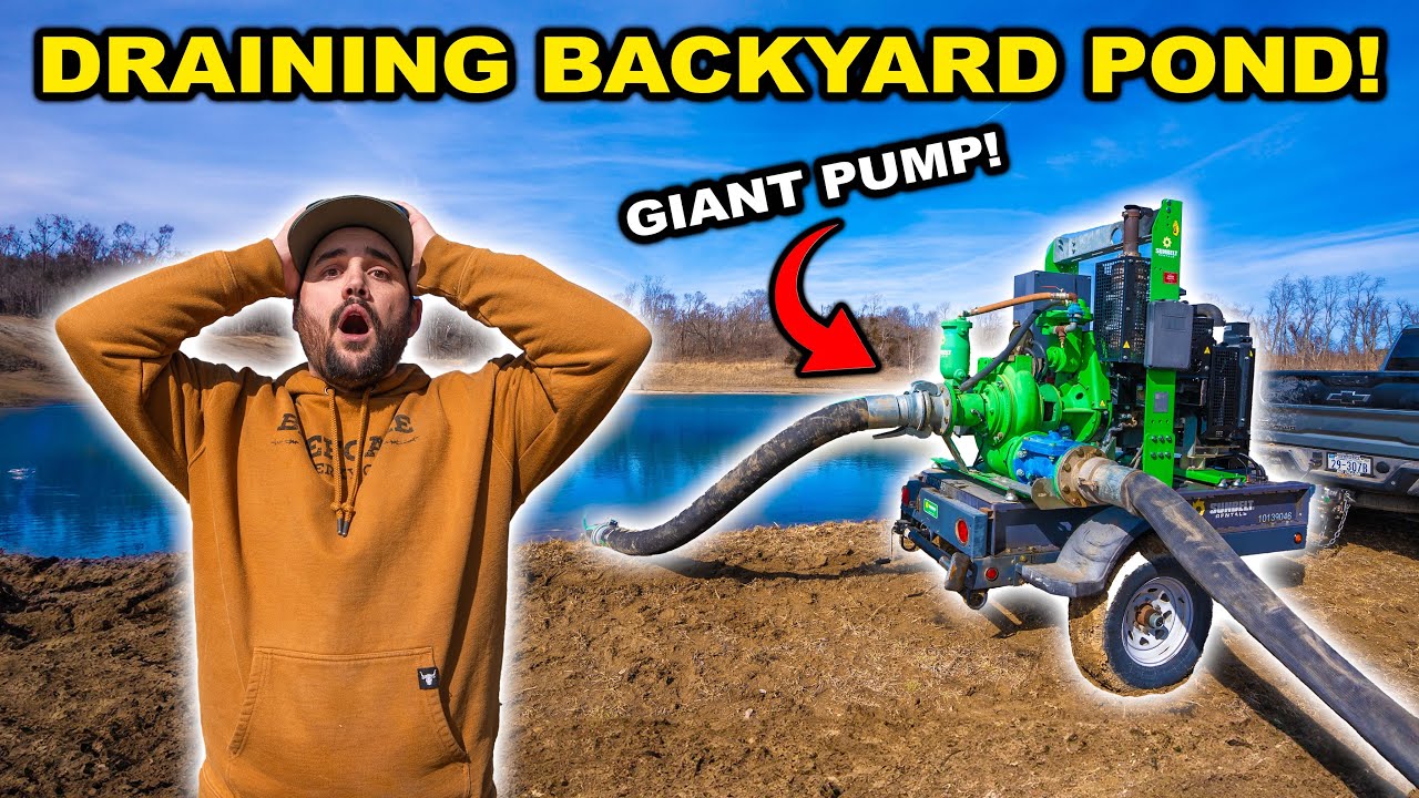 Watch me clean out this messy pond!