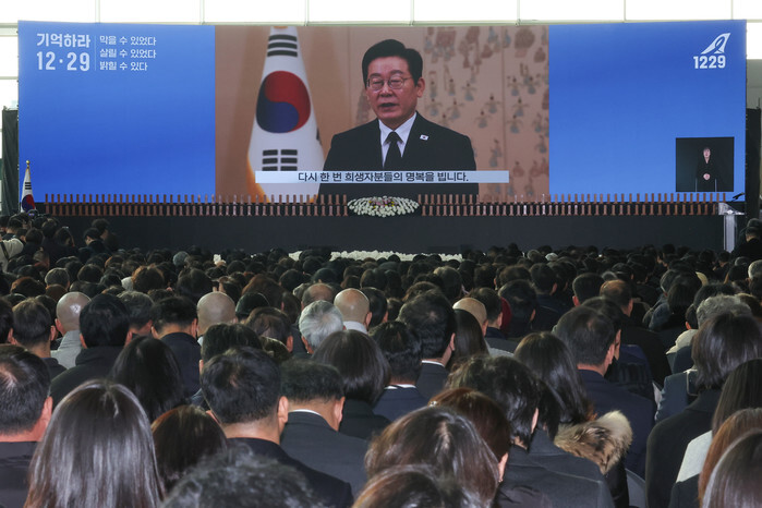 Memorial ceremony for 1st anniv. of Jeju Air plane crash