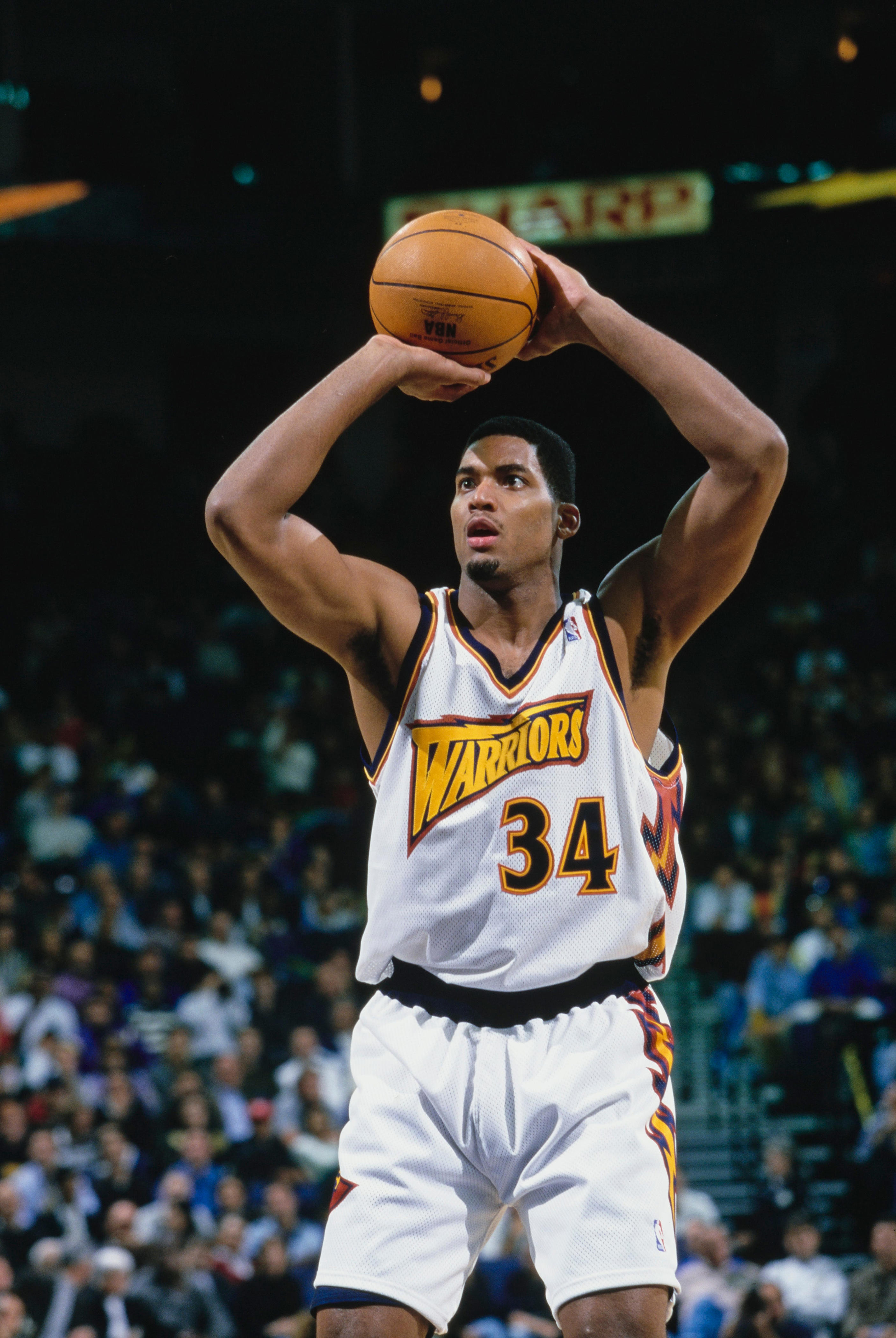 Golden State Warriors jersey history - No. 34 - David Vaughn (1997-98)