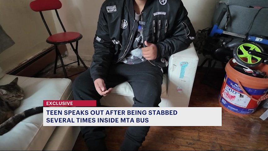 15-year-old stabbed on MTA bus returns home as attackers remain at large