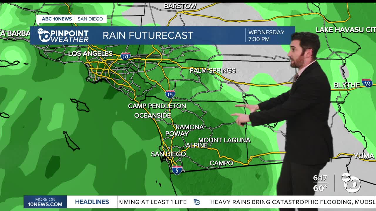 ABC 10News Pinpoint Weather with Max Goldwasser: Windy wrap to 2025