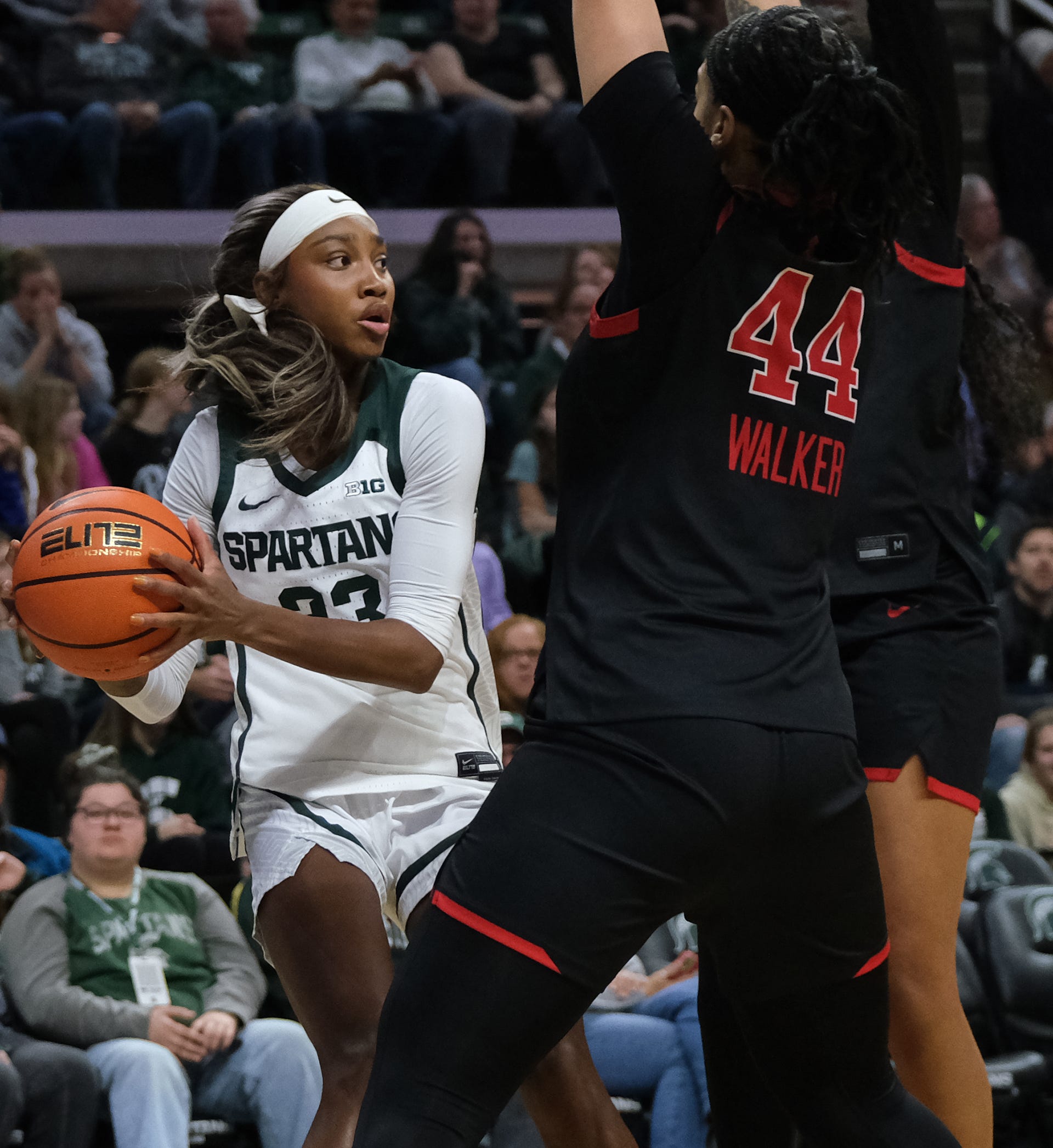 Jalyn Brown, Grace VanSlooten lead MSU women's basketball past Indiana