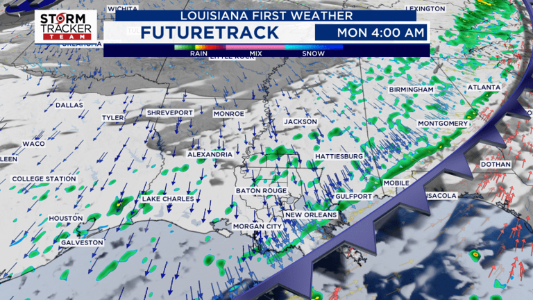 Baton Rouge weather: Cold front to bring big change to temperatures