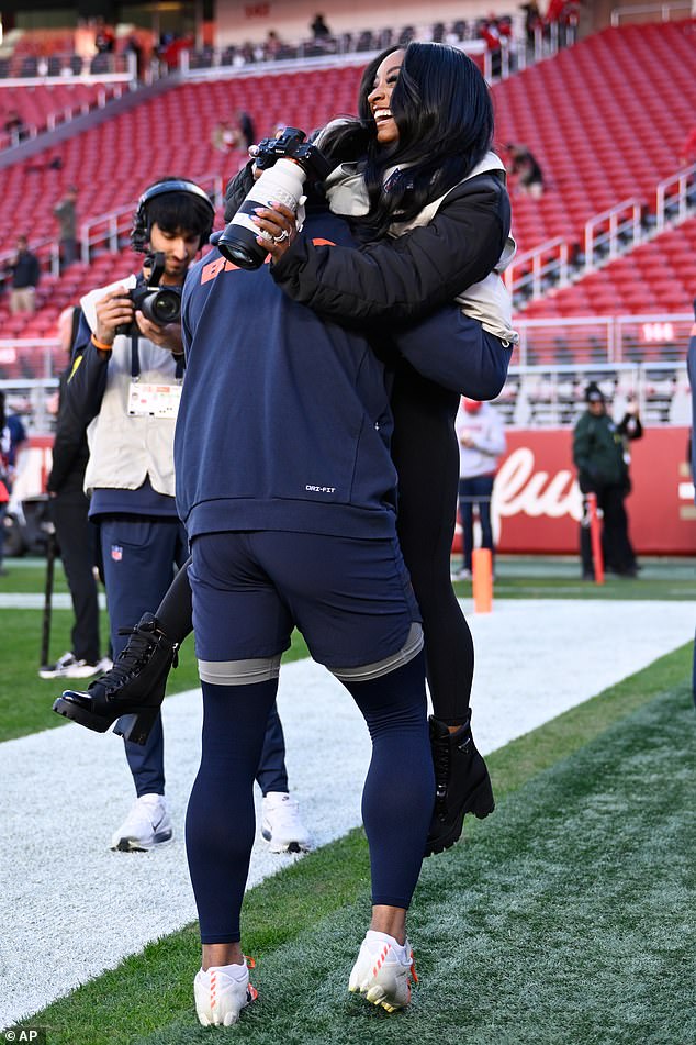 Simone Biles is handed new sideline role for her husband's Sunday Night ...