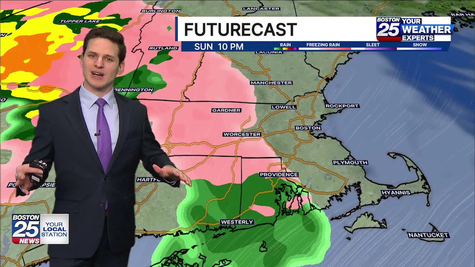 Boston 25 Sunday late night weather forecast