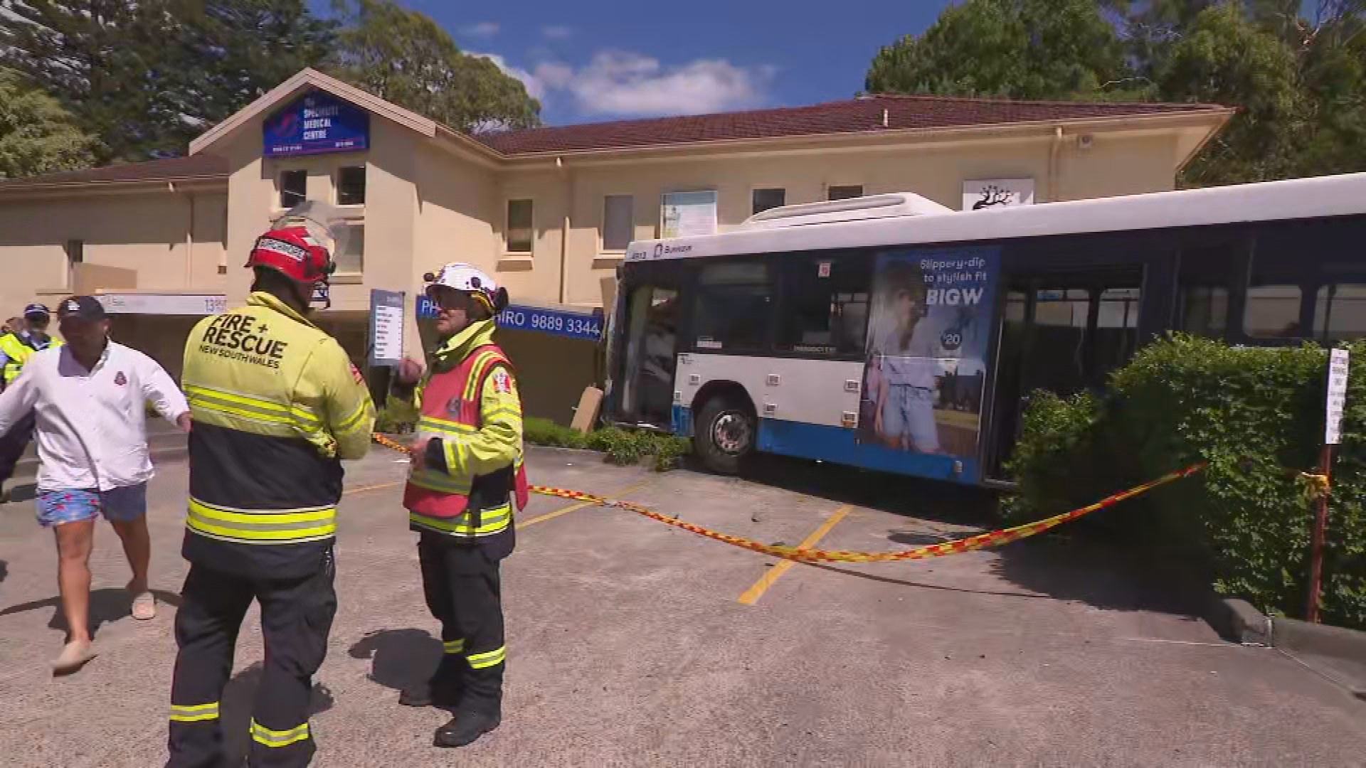 Bus driver survives crash after colliding with car in Sydney's north-west