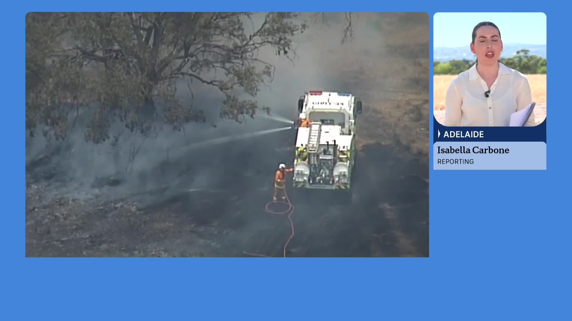 South Australian fire crews on high alert for possible bushfire