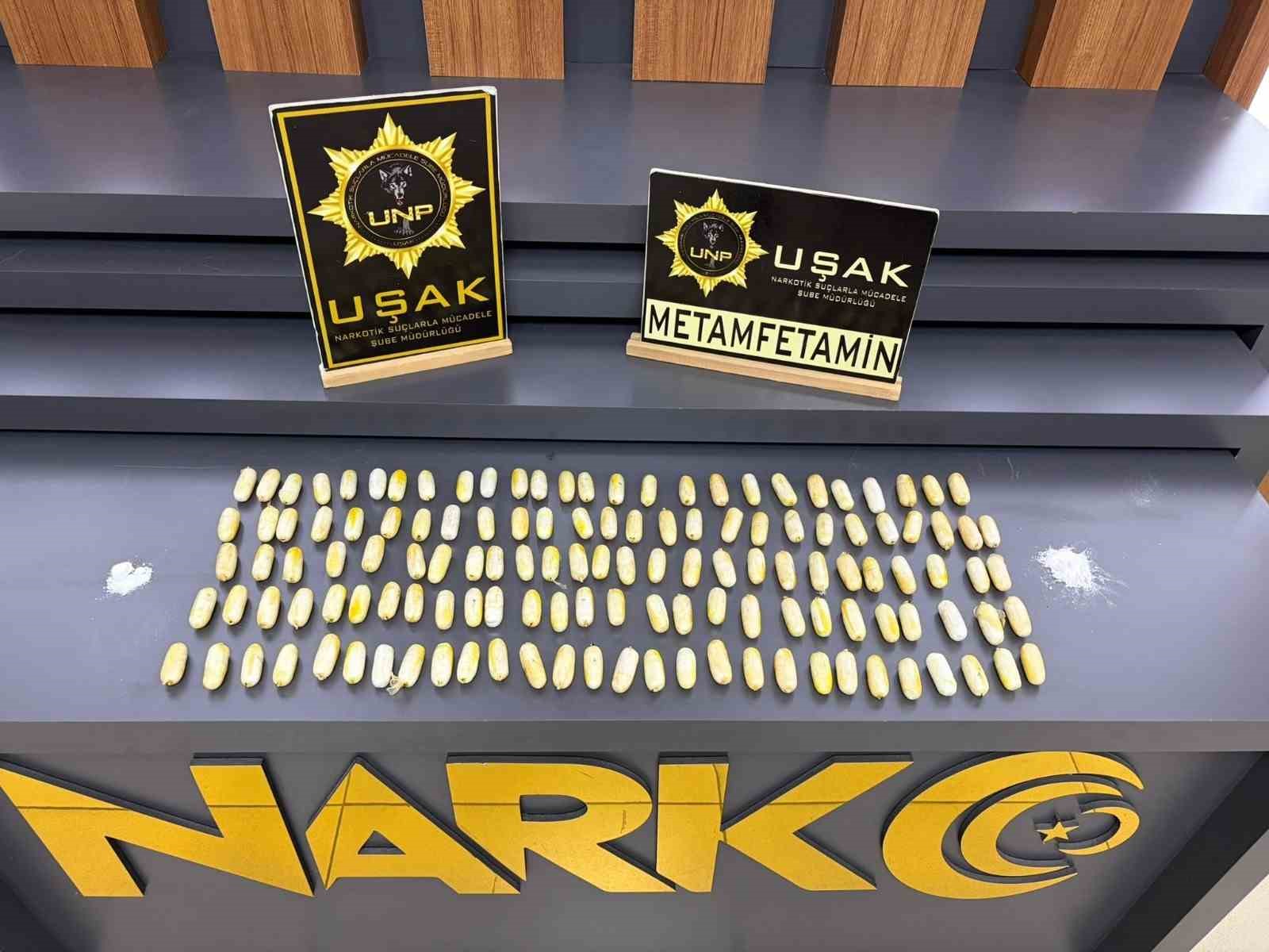 Midesinden 1 kilo 116 gram uyuşturucu çıktı