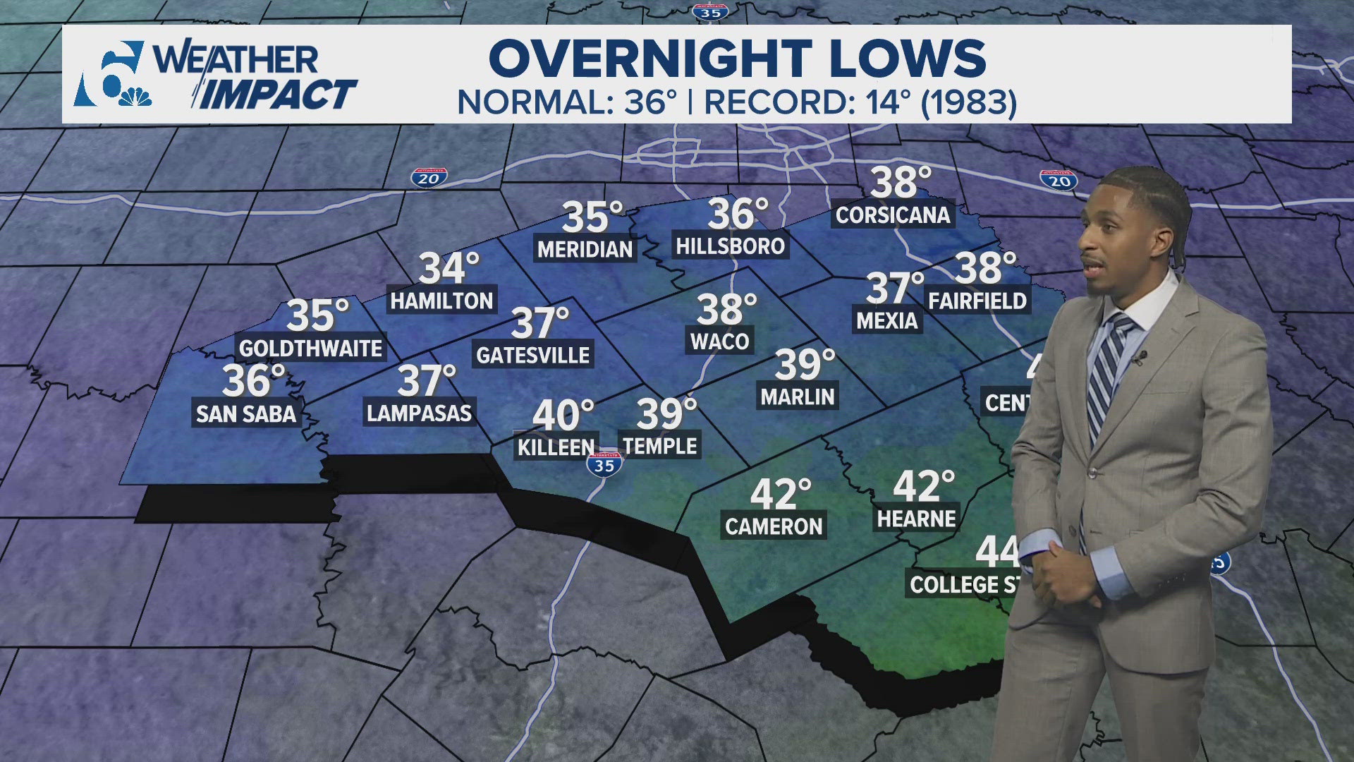 Cold front expected to move in | Central Texas forecast