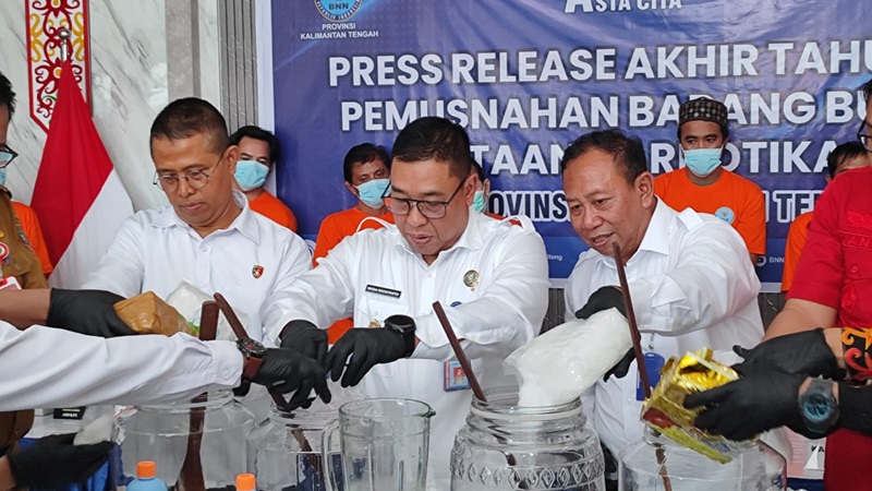 Sepanjang 2025, BNN Kalteng sita 15,2 kg sabu dari 42 kasus narkotika
