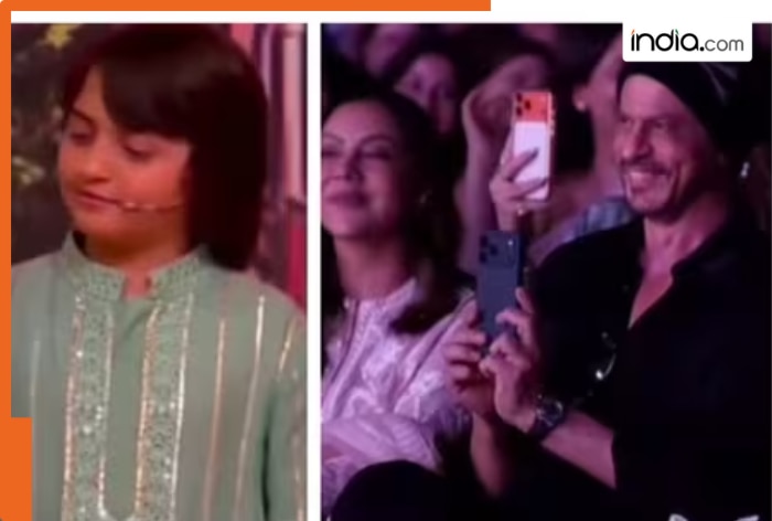 Watch: Shah Rukh Khan gives priceless reaction to son AbRam’s stage ...