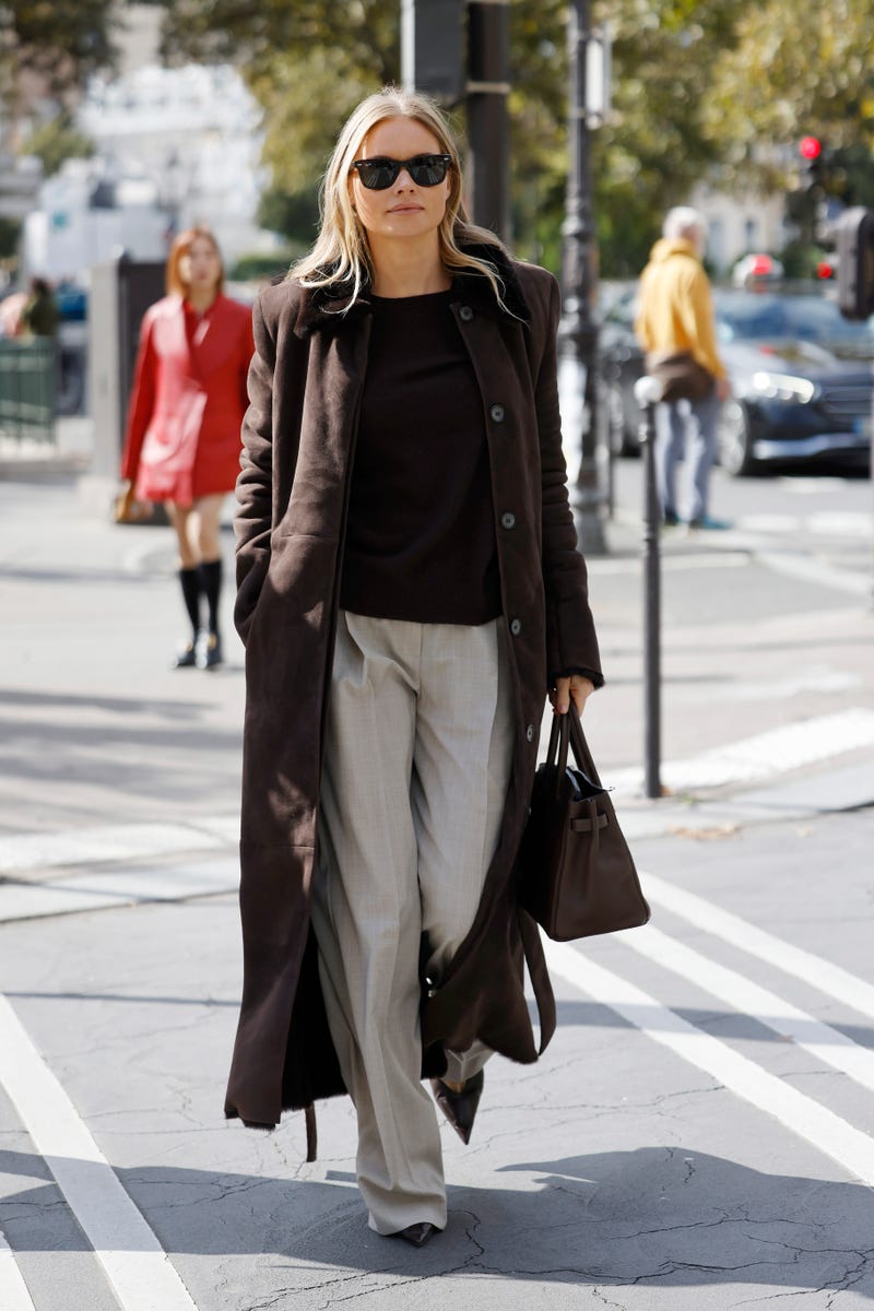 Abrigo de paño en color marrón chocolate: la prenda clásica y elegante ...