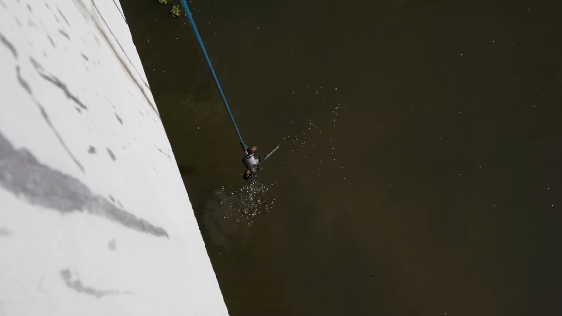 Something heavy was hidden near the spillway - and it shouldn’t be there