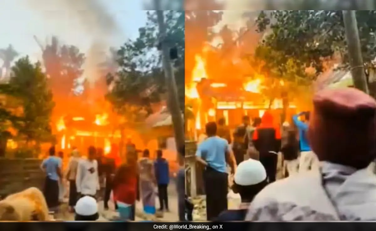 Hindu family wakes up to burning homes in Bangladesh, locked in, escapes