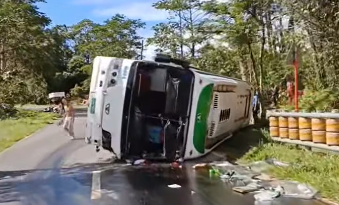 1 dead, 28 hurt as bus crashes in Infanta, Quezon