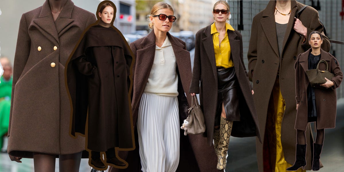 Abrigo de paño en color marrón chocolate: la prenda clásica y elegante ...