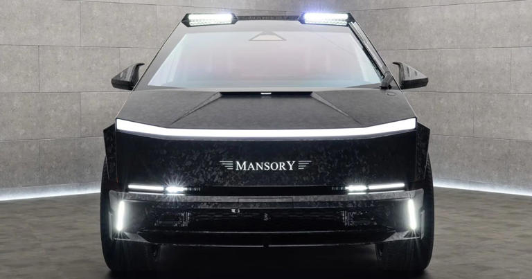 Ce Tesla Cybertruck Mansory est orné d'une plaque hors de prix