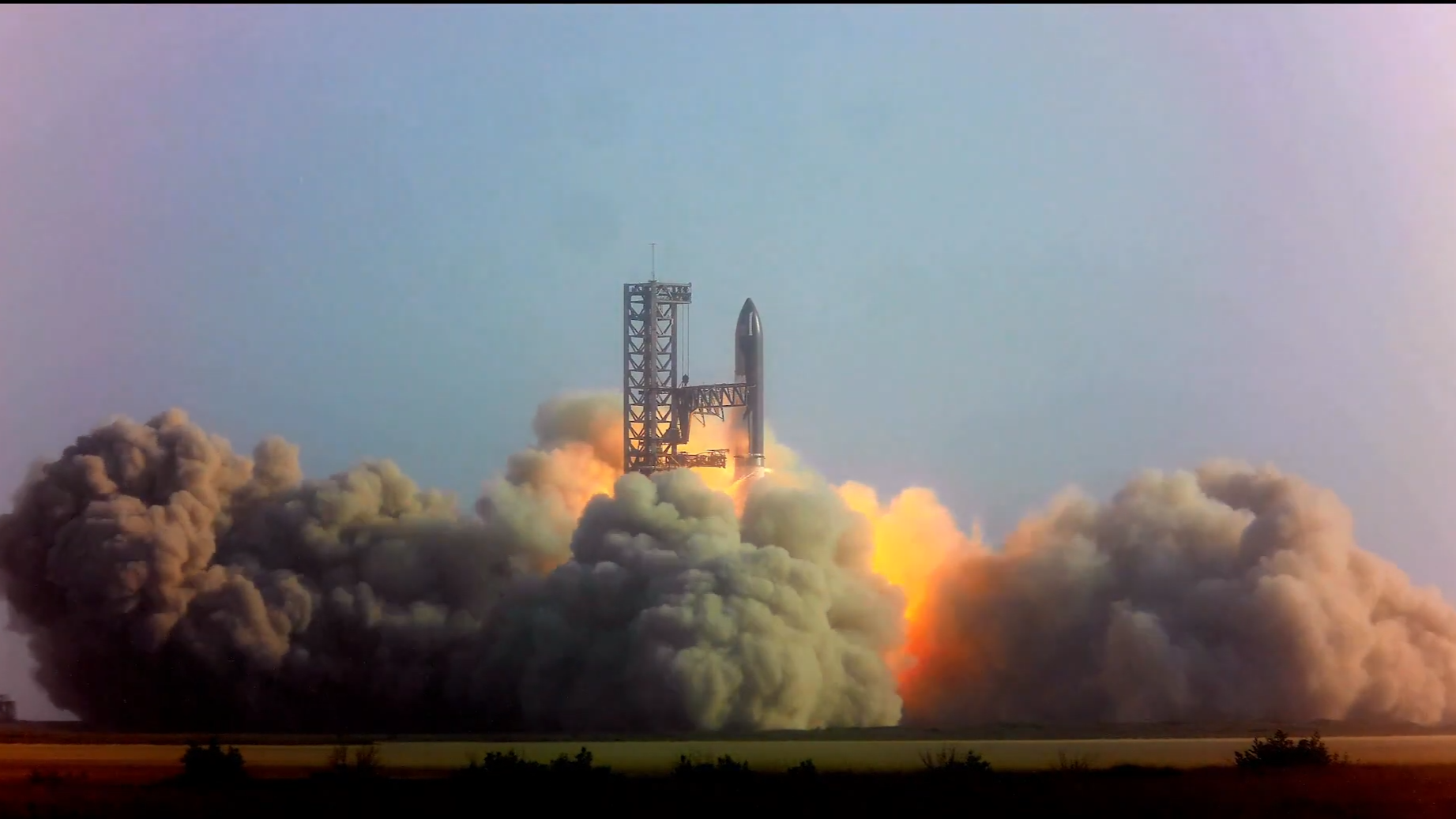 The rocket launched but the ground exploded