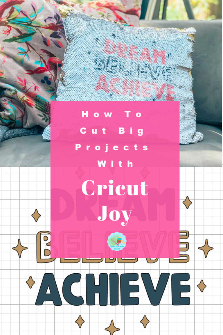How to make big projects on a Cricut Joy