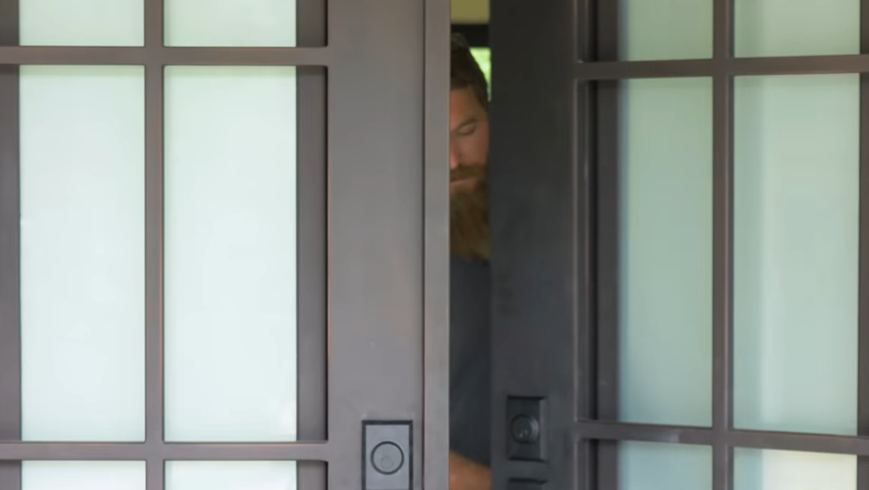 Garage doors, a front door and a big shift inside