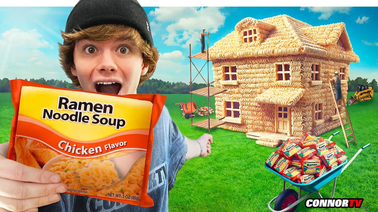 I built a house out of ramen noodles!