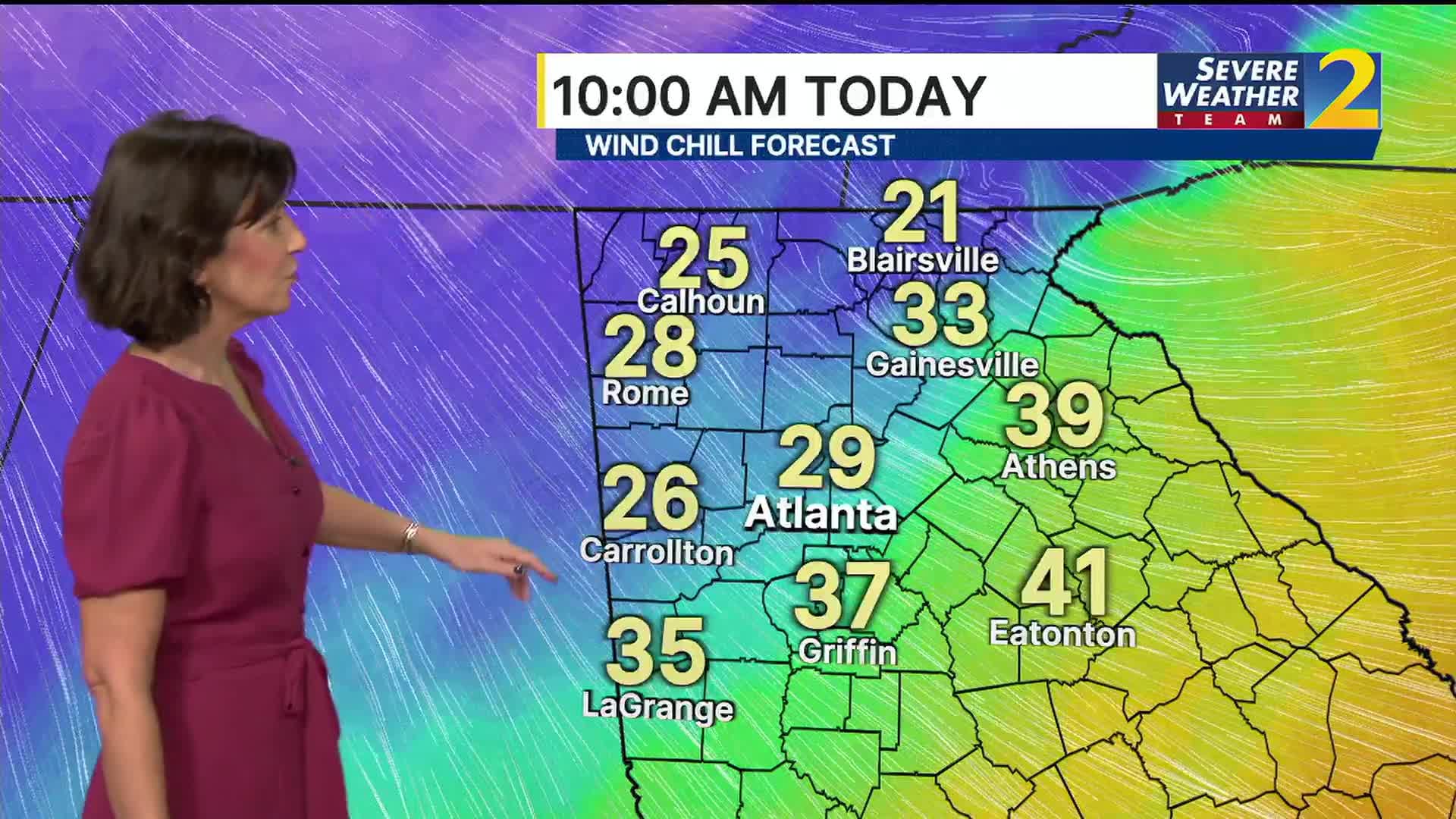 Temperatures to plummet with strong wind gusts today