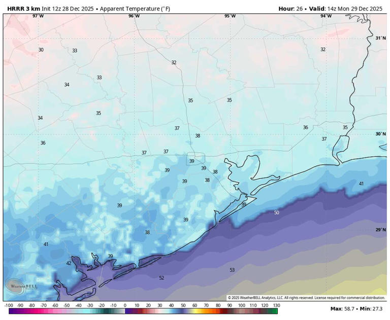 Wind advisory hits parts of southeast Texas as cold front brings gusty ...