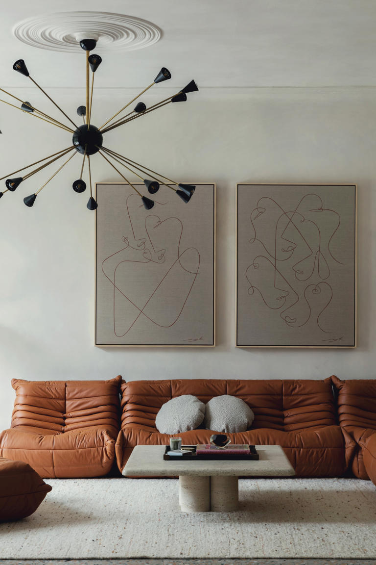 How high should you hang art?