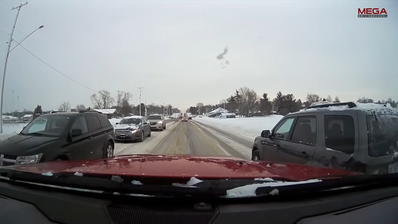 Why cars flip so fast after losing control in snow