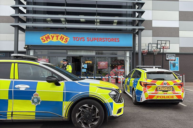 Smyths Toys entrance cordoned off as police probe suspected burglary