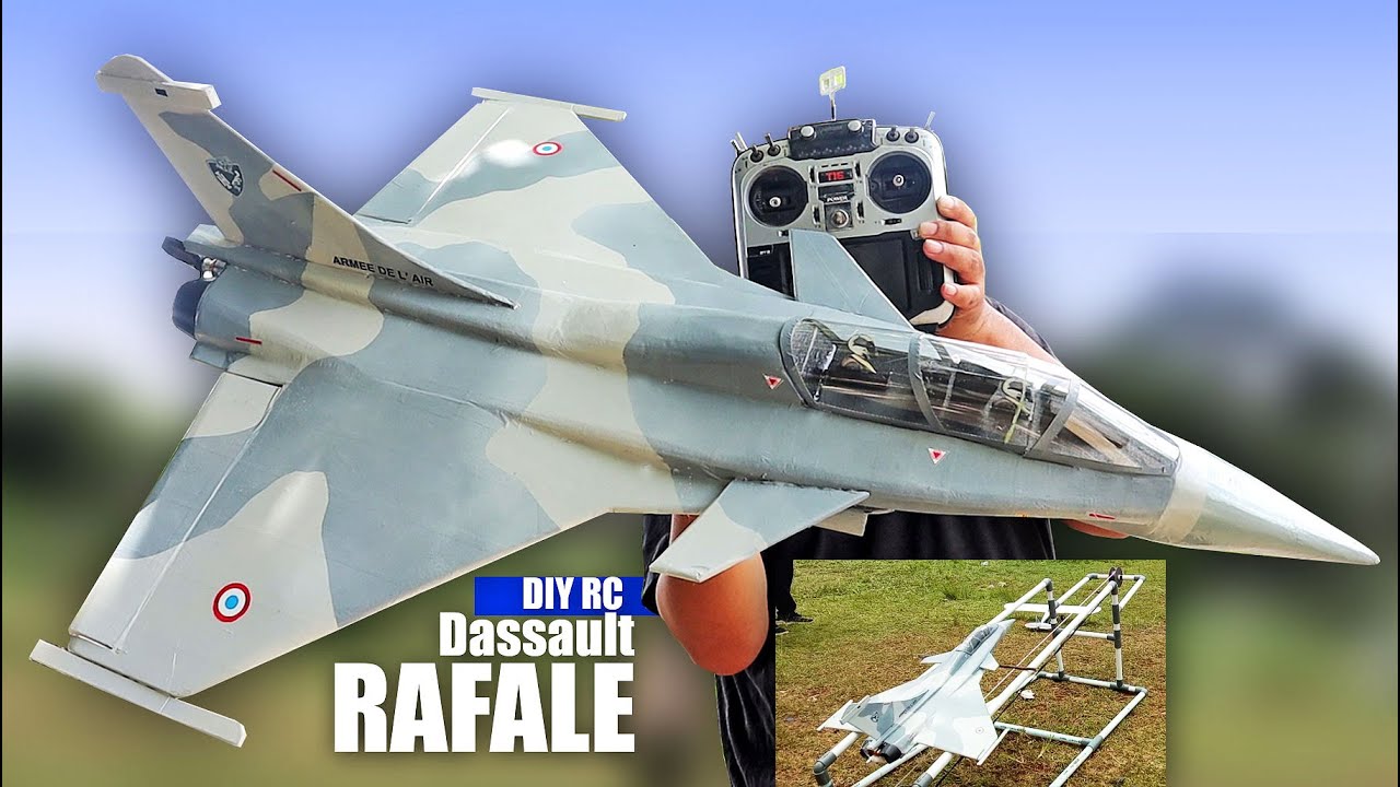 How to build a Rafale RC plane with DIY launcher