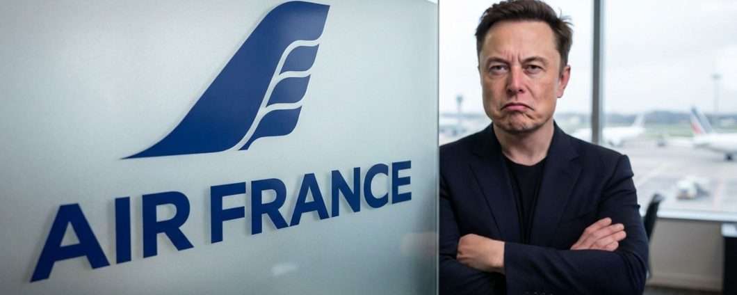 Elon Musk critica Air France nonostante sia un cliente Starlink