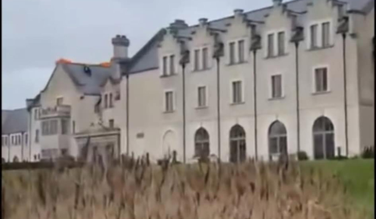 WATCH: Paraglider hospitalised after crashing into second floor roof of ...